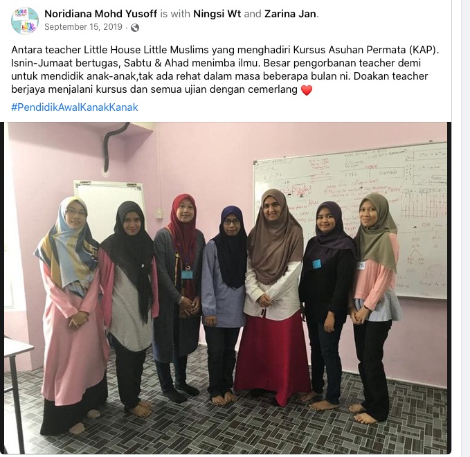 Reena Learning - Kursus Asuhan & Didikan Awal Kanak-Kanak